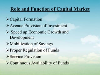 Capital market | PPTX