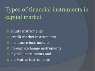 Capital market | PPTX