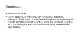 Capital market, Types of issue at primary market,Book Building | PPTX