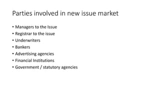 Capital market, Types of issue at primary market,Book Building | PPTX