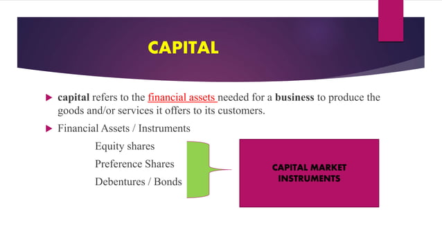 Capital market introduction | PPT