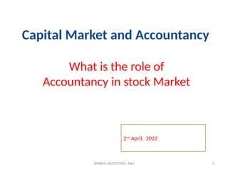 Capital Market and Accountancy teaching material | PPTX