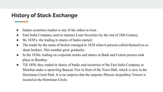 Capital Market Evolution In India PPT a good | PPT