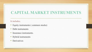 Capital market instrument | PPTX