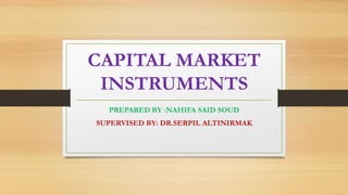 Capital market instrument | PPT