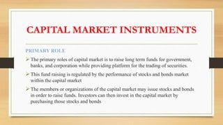 Capital market instrument | PPTX