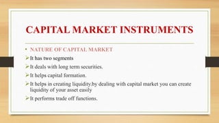 Capital market instrument | PPTX