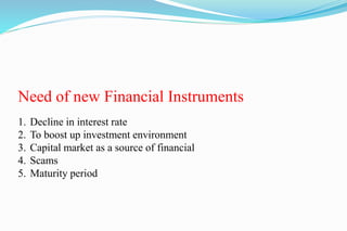 Capital market instruments | PPTX