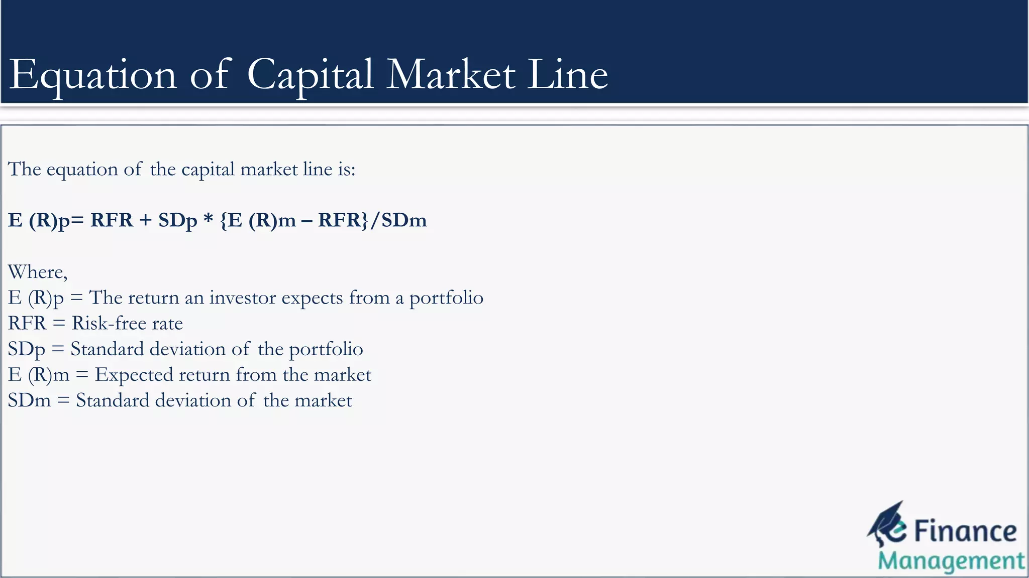Capital Market Line | PPTX