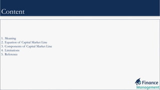 Capital Market Line | PPTX