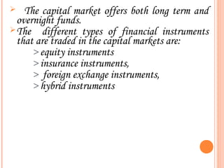 Capital market ppt | PPT