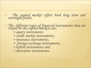 Capital market | PPT