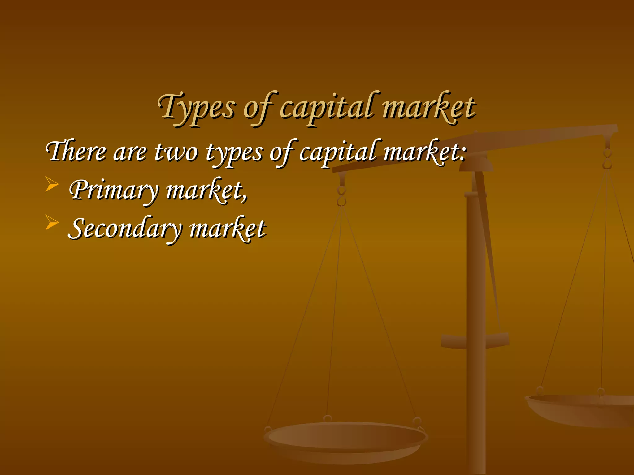 Capital market ppt | PPT