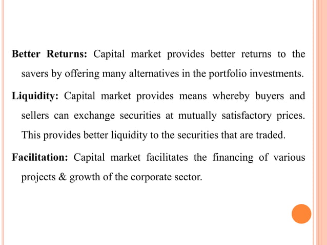 Capital Market | PPT