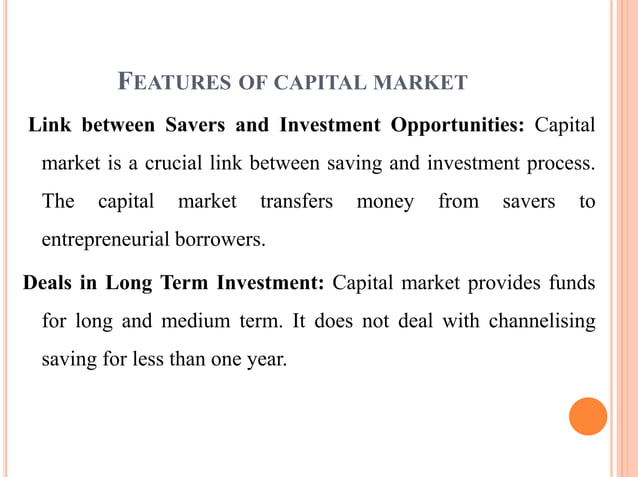 Capital Market | PPT
