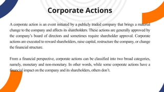 Capital Market: Understanding Corporate Actions c PPT.pptx