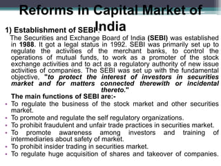 Capital market reforms | PPTX