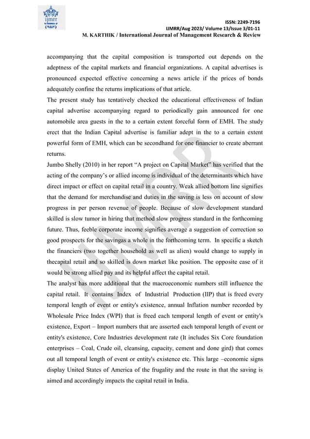 original research papers | PDF | Stocks and Bonds | Personal Investing