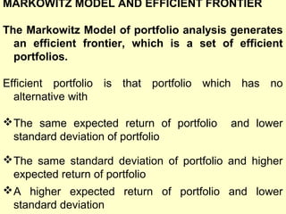 Capital market theory | PPT