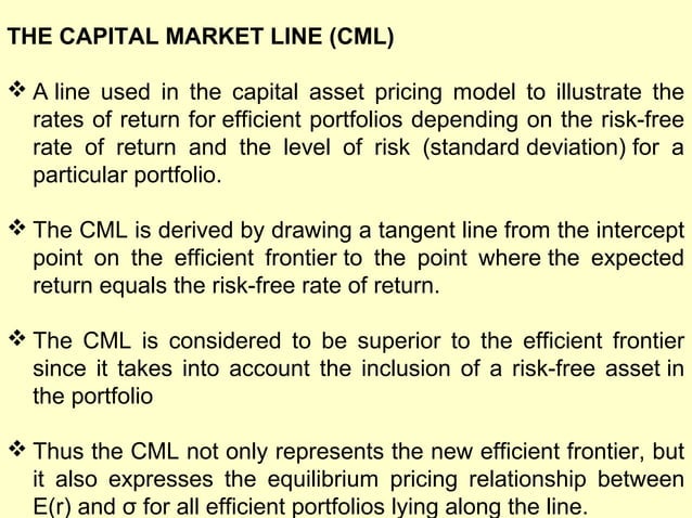 Capital market theory | PPT