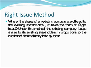 Capital & New Issue | PPT