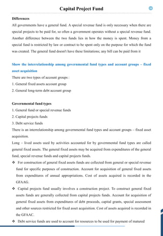Capital Project Fund | PDF