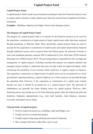 Capital Project Fund | PDF