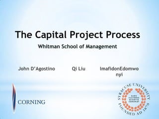 Capital Project Process Presentation | PPTX