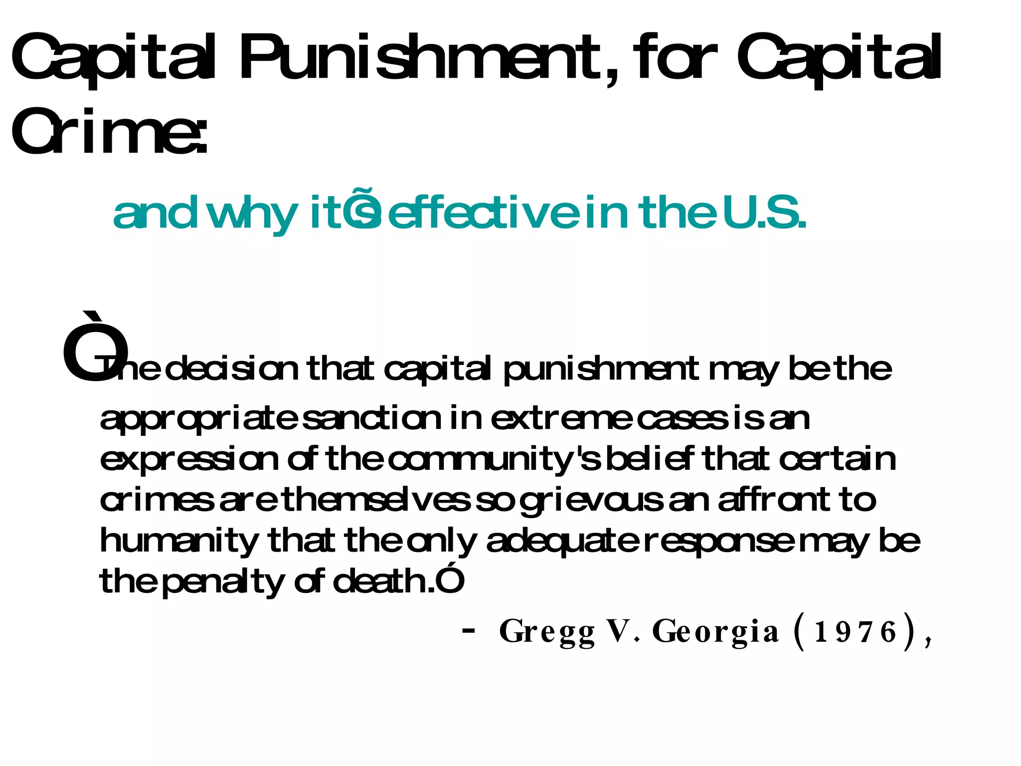 Capital punishment | PPT