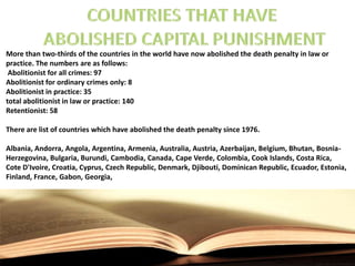 Capital punishment | PPTX
