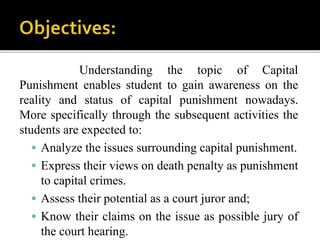 Capital Punishment | PPTX