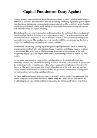 Capital Punishment Essay Against.pdf