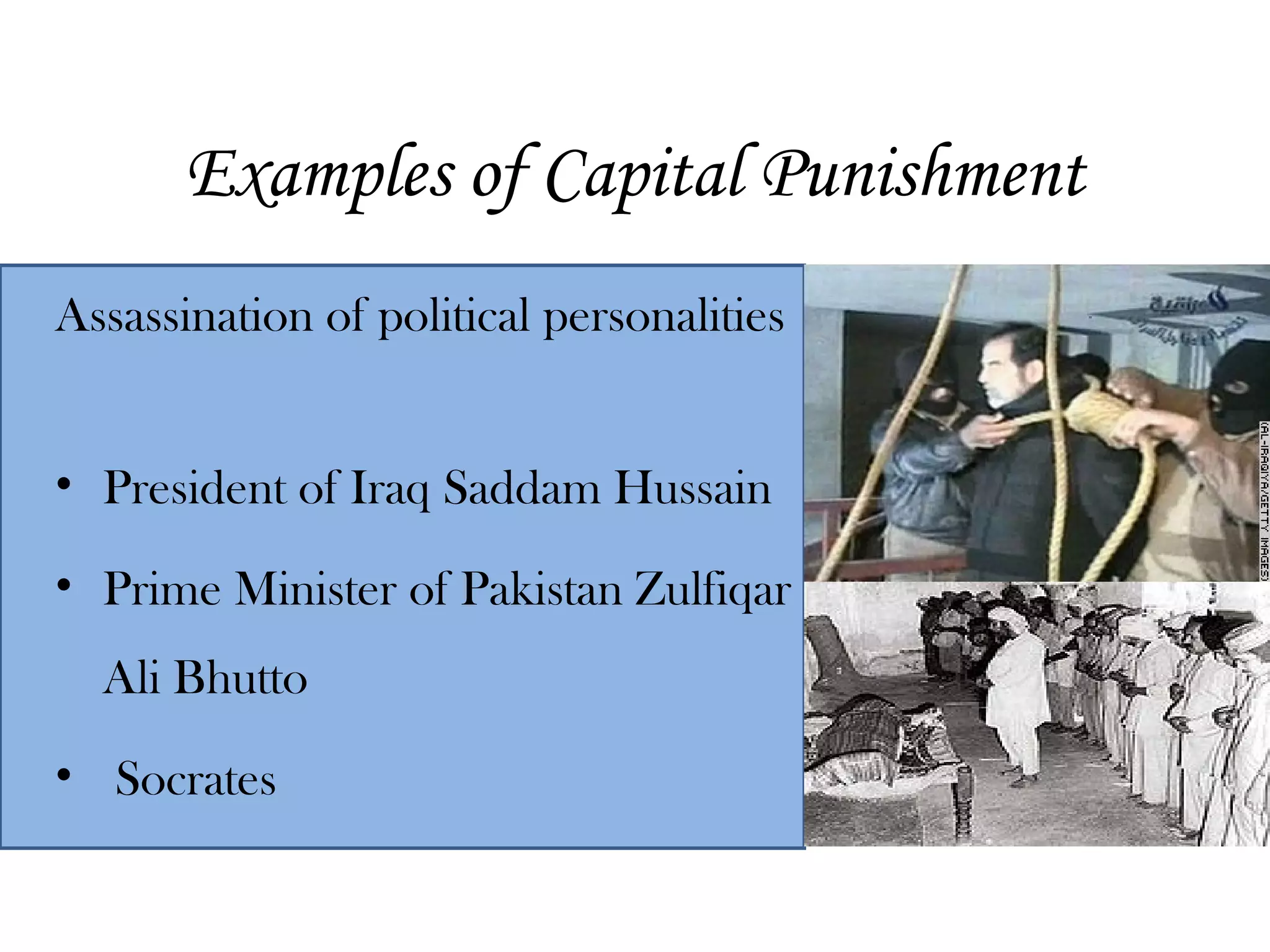 Capital punishment presented by fahad bokhari | PPT
