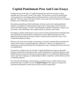 Capital Punishment Pros And Cons Essays.pdf