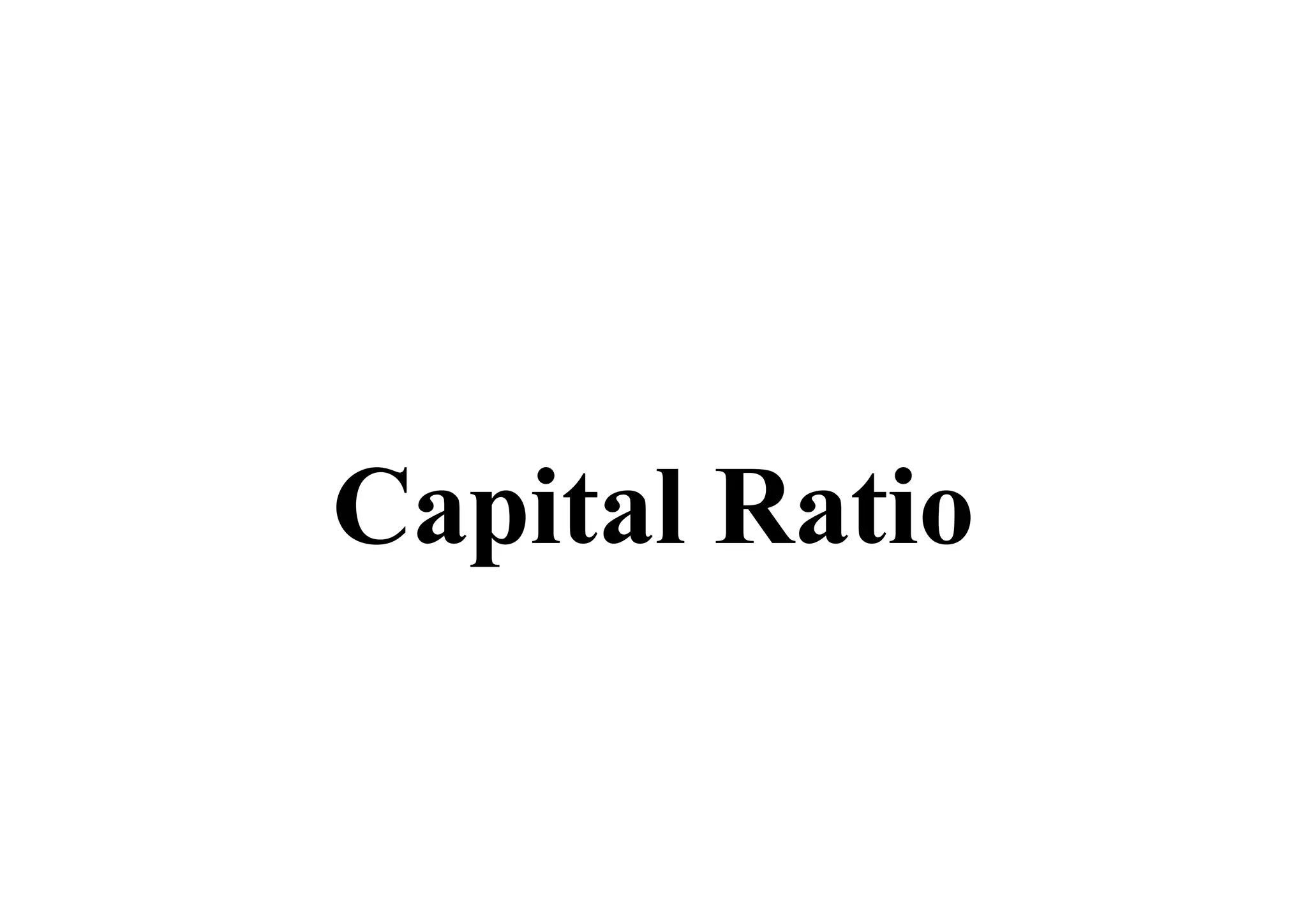 Capital ratio | DOCX