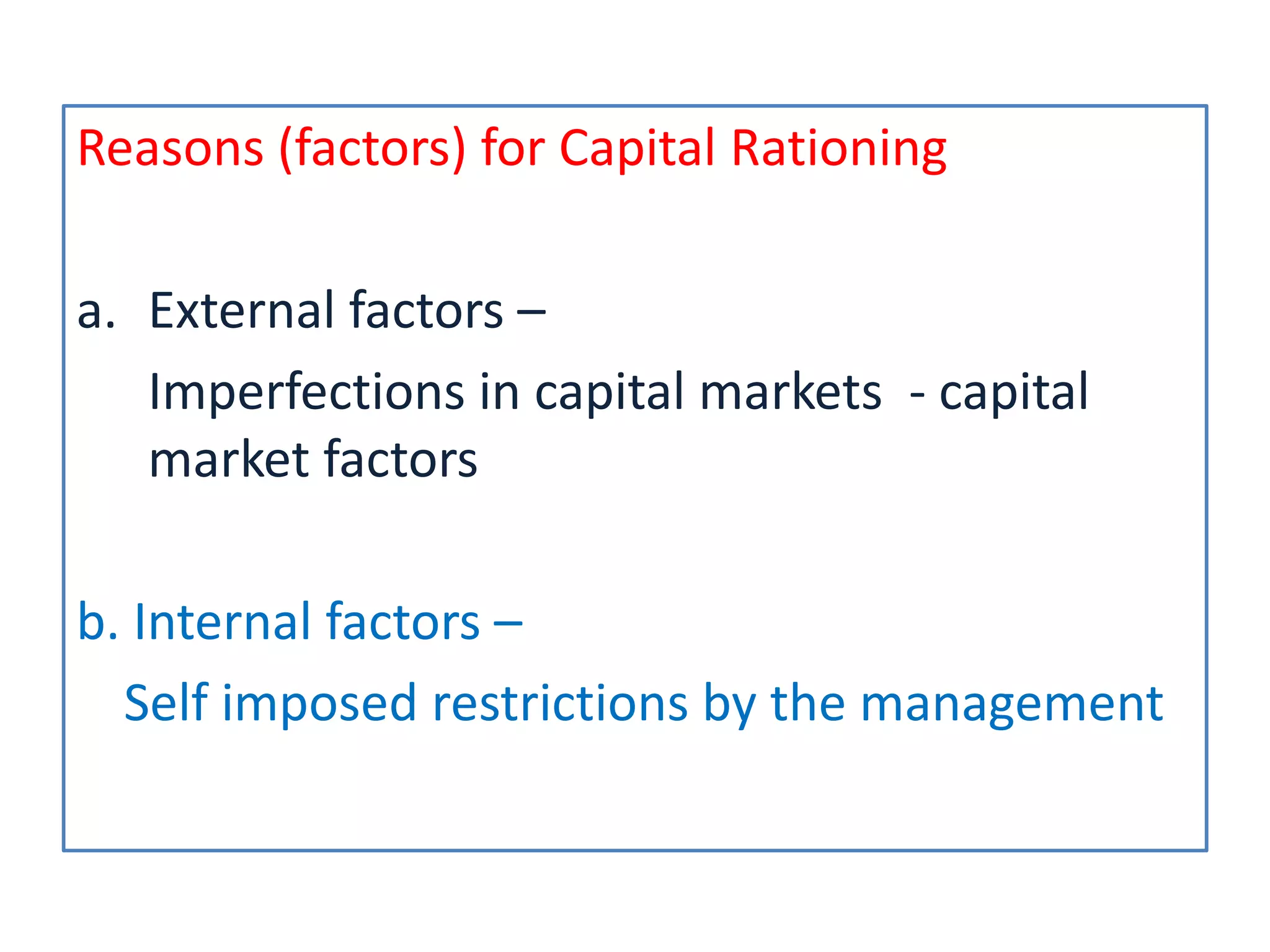 Capital rationing | PPTX