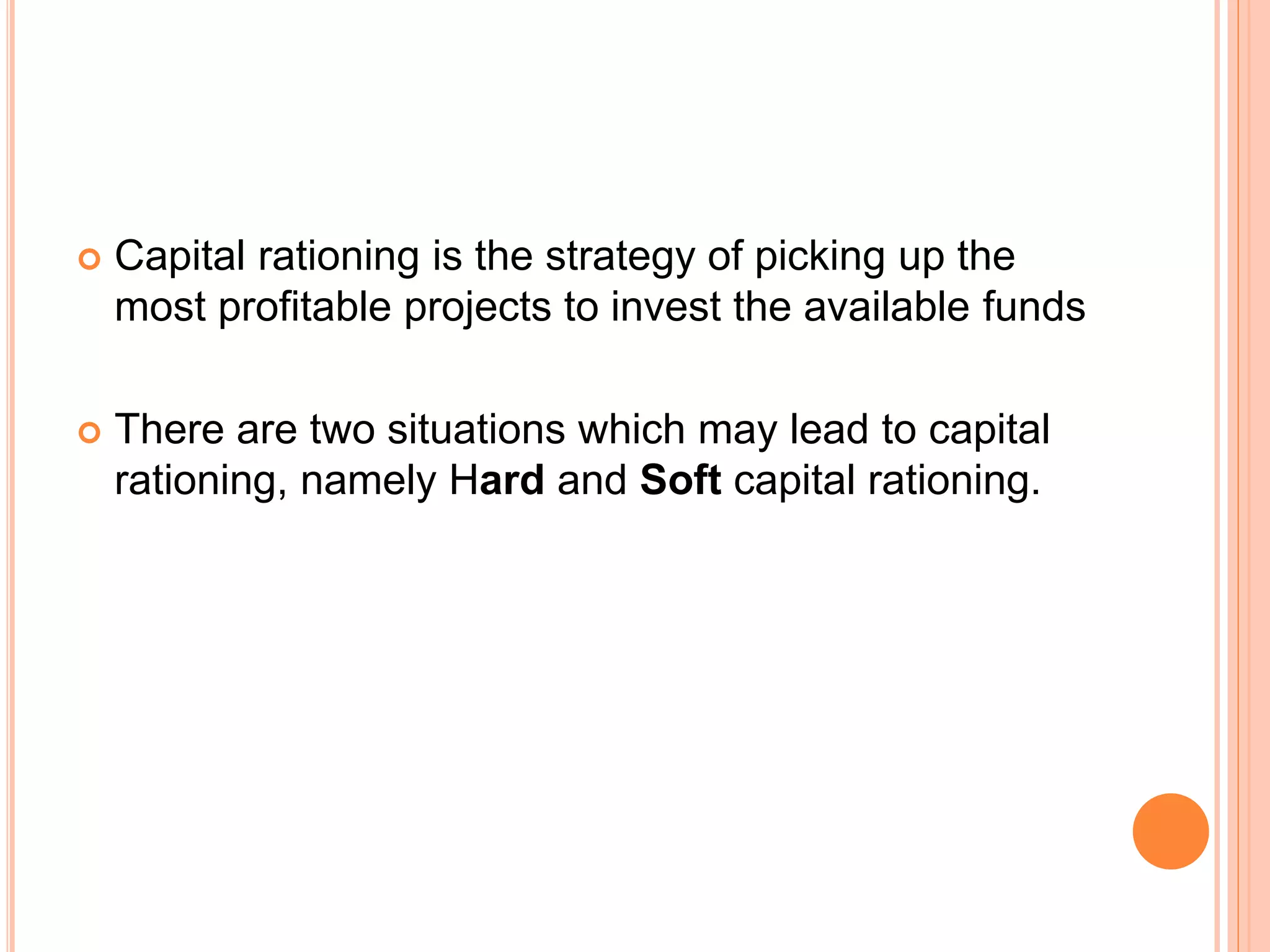 Capital rationing | PPTX