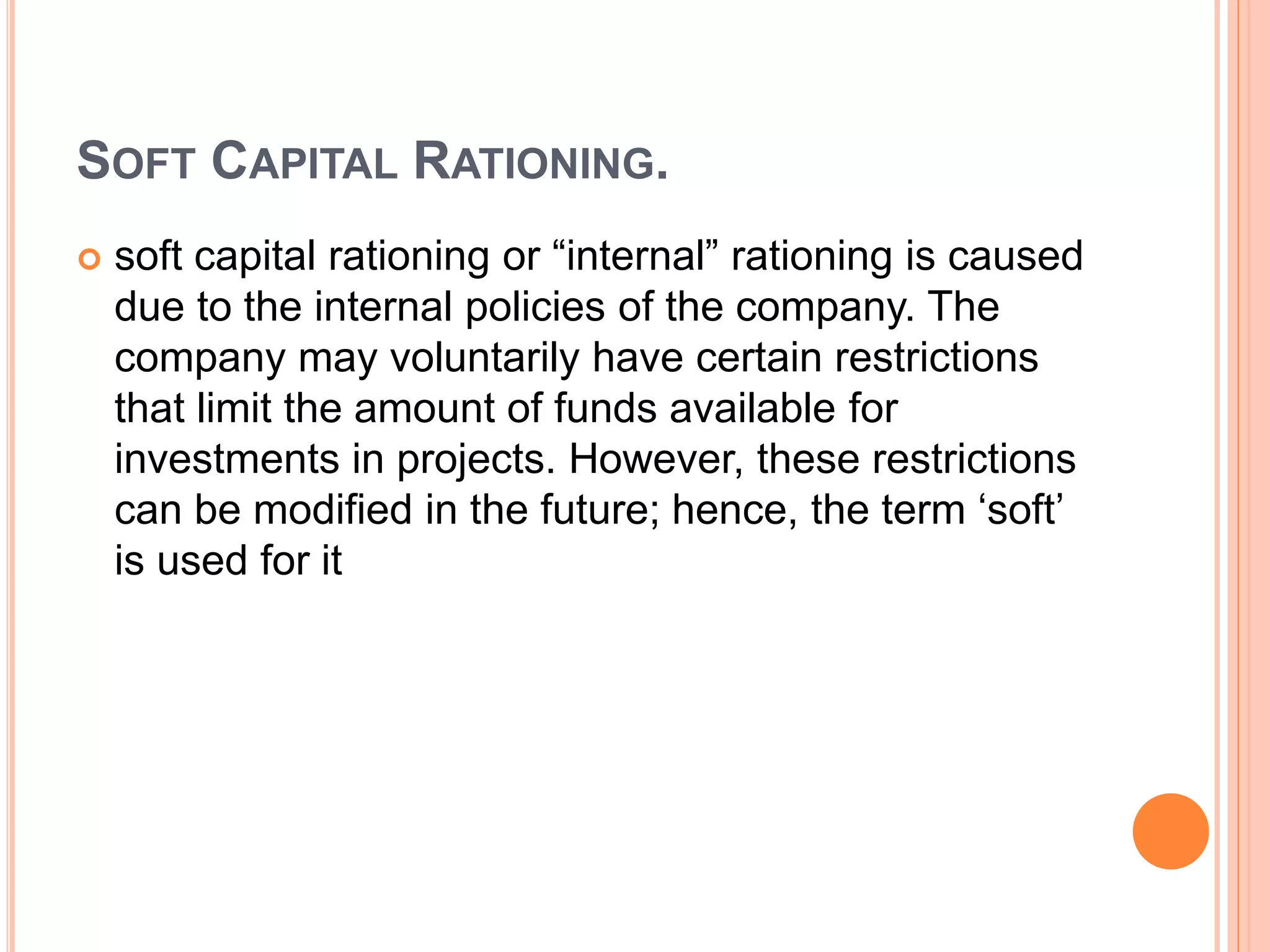 Capital rationing | PPTX