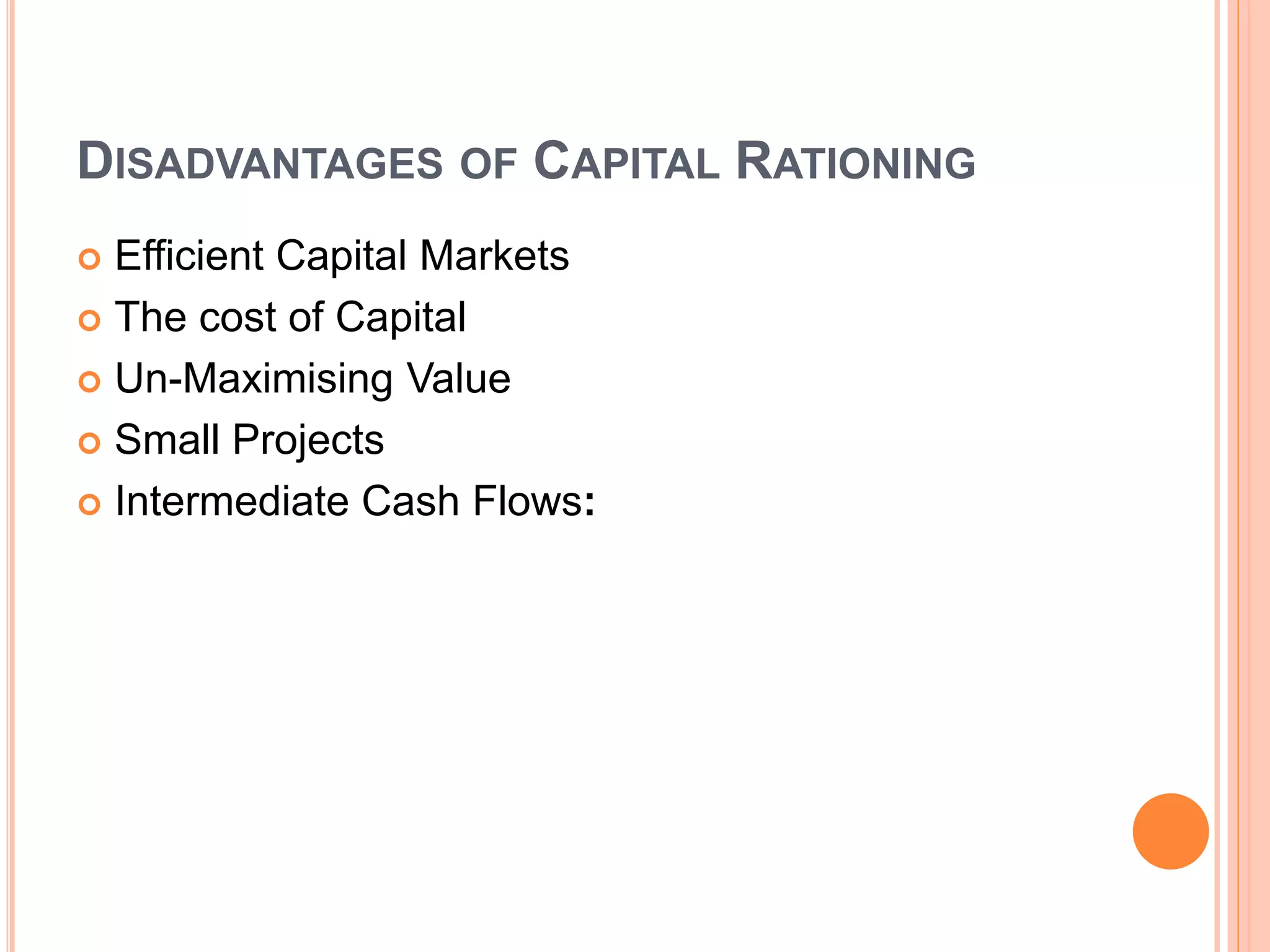 Capital rationing | PPTX
