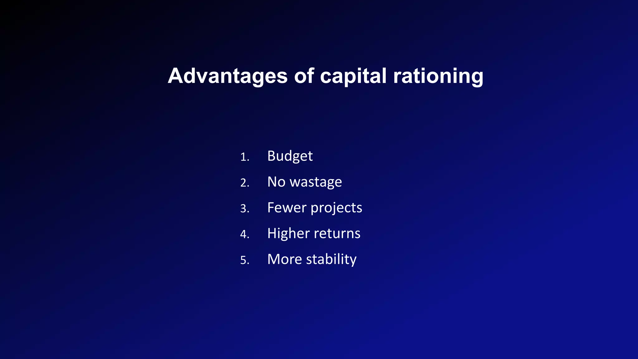 Capital rationing | PPTX