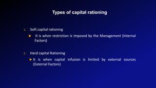 Capital rationing | PPTX