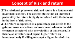 Capital Rationing & Risk and Return.pptx | Stocks and Bonds | Personal ...