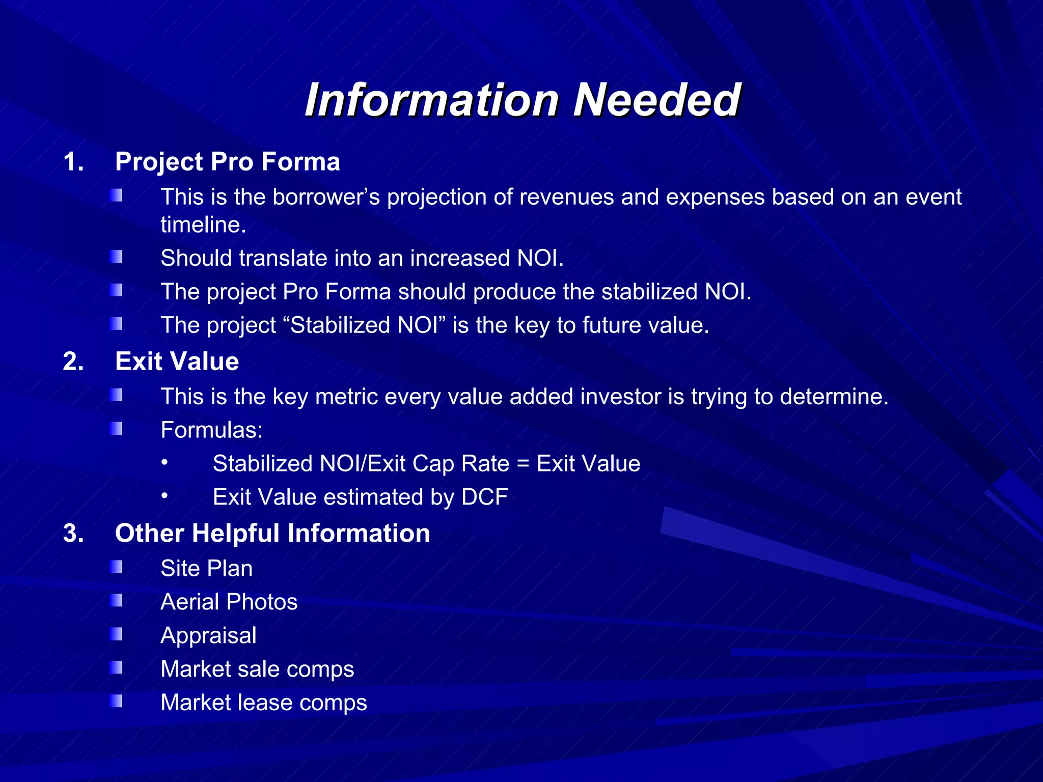 Commercial Real Estate Financial Analysis | PPT