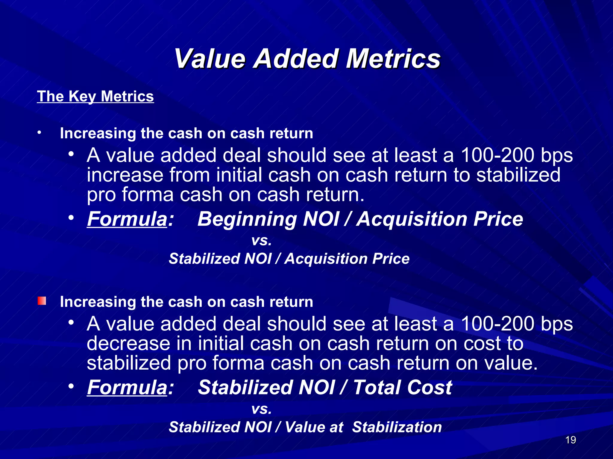 Commercial Real Estate Financial Analysis | PPT