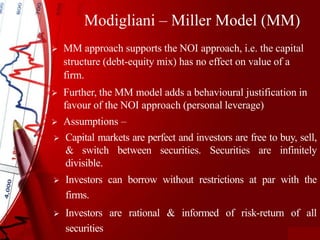 Capital structure theories | PPTX