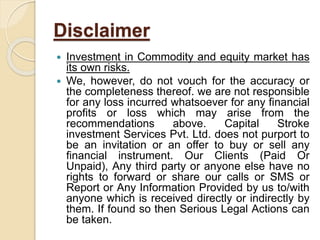 Trading tips in equity market with high returns | PPTX | Stocks and ...