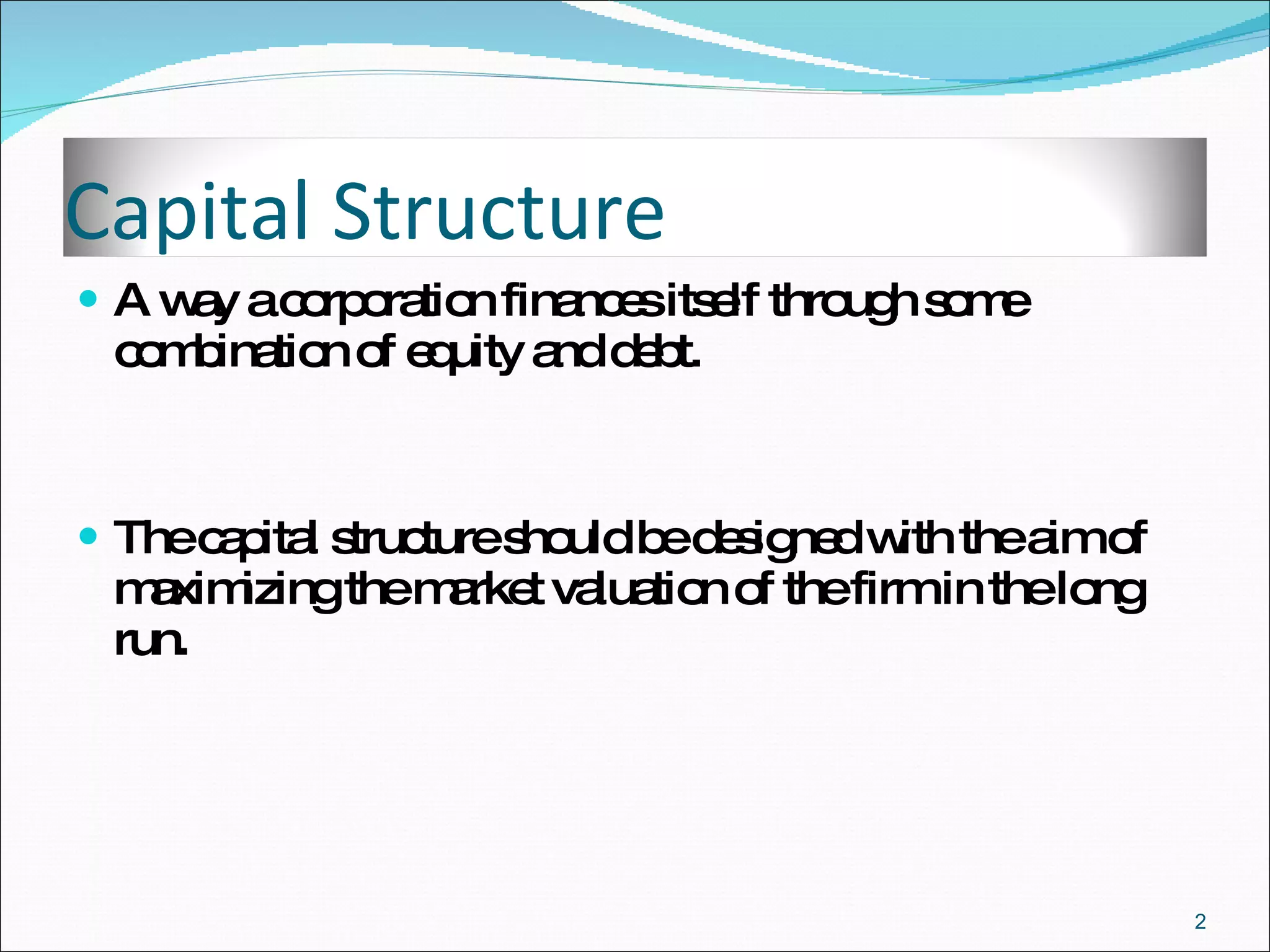 Capital Structure | PPT