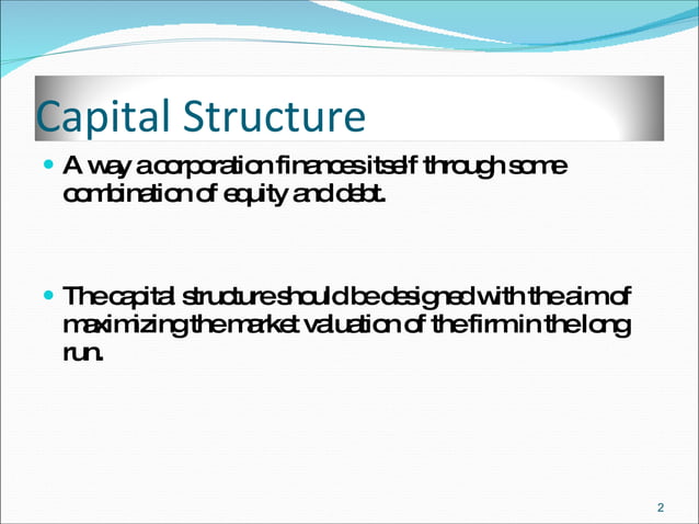 Capital Structure | PPT