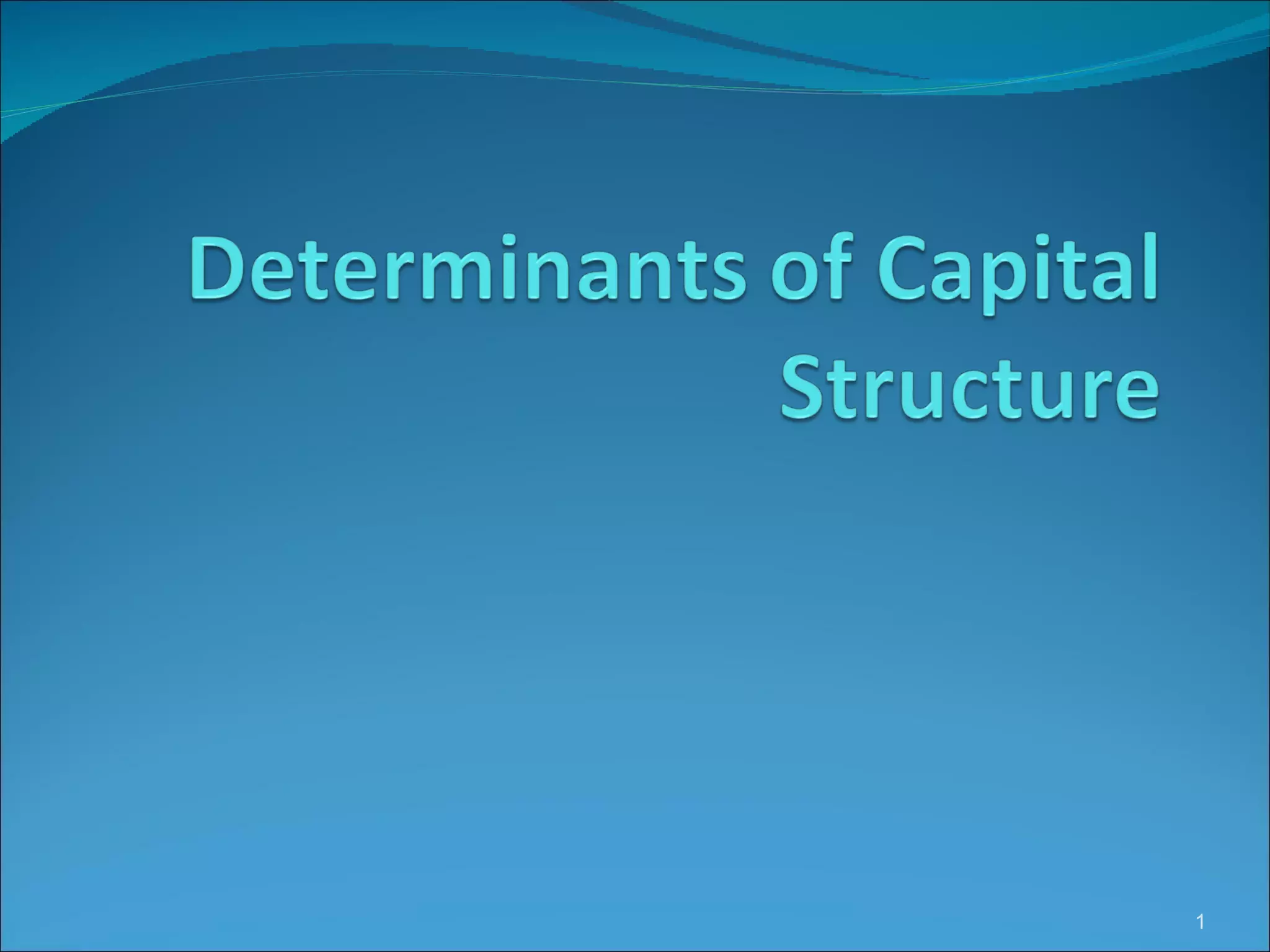 Capital Structure | PPT