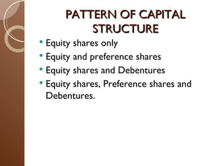 Capital structure | PPT